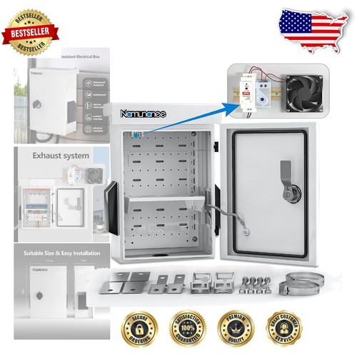 Weatherproof Wall/Pole Mounted Electrical Box with Integrated ...