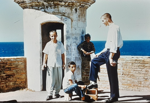 Handsome Man & "Native Shoe Shine Boy" in Puerto Rico: 1950's 35mm ...