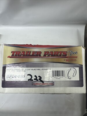 Trailer Parts Pro BP04-095 10” x 2.25” shoe and lining | eBay