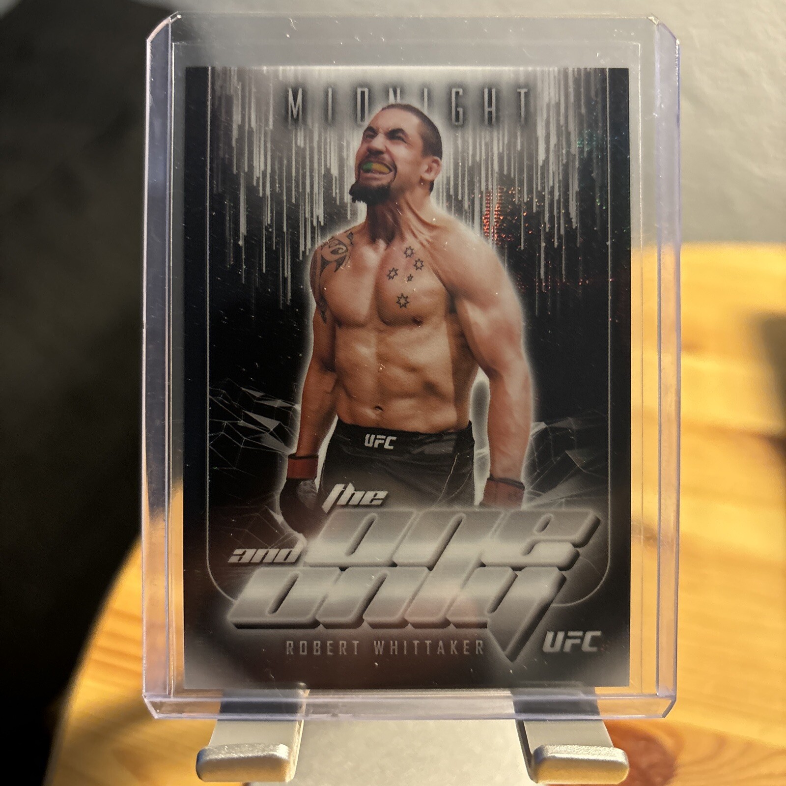 Robert Whittaker 2024 Topps Midnight UFC #TO-21 The One & Only - Moon ...