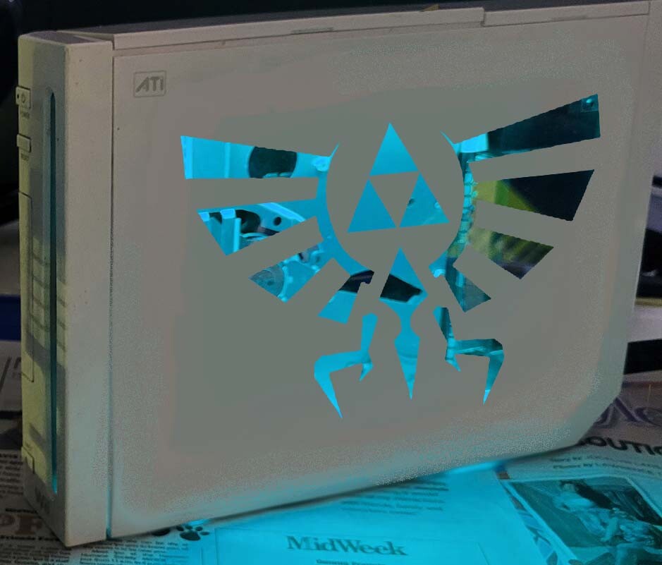 Custom Wii Top shell with RGB LED + Optional Wii console with Hdmi ...