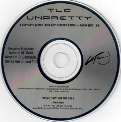 Unpretty By TLC CD 1999 LaFace Records Single Album | eBay