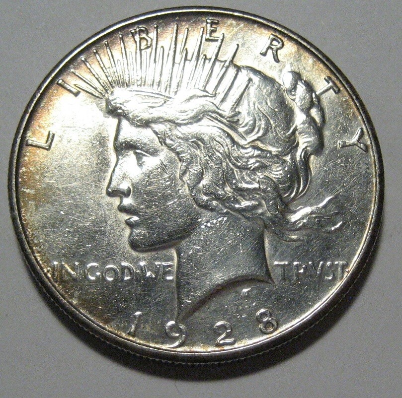 = 1928-S AU+ PEACE Dollar, CLEANED, Nice EYE Appeal, FREE Shipping | eBay