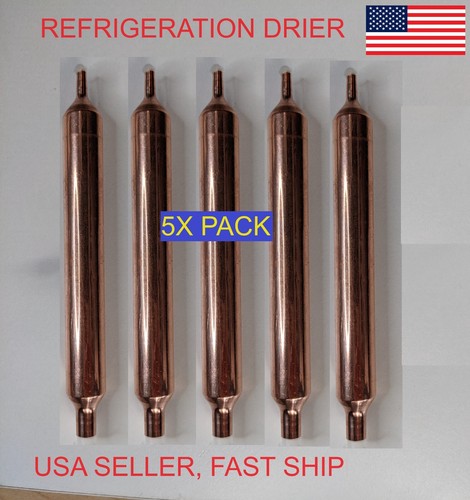 5x Freezer Fridge A/C Refrigeration Copper Filter Dryer 10G 1/4" to ...