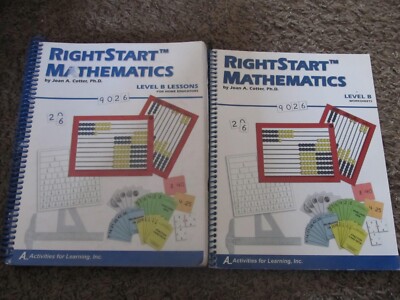 RIGHTSTART MATHEMATCS MATH Level B Lessons and Worksheets SET Joan ...