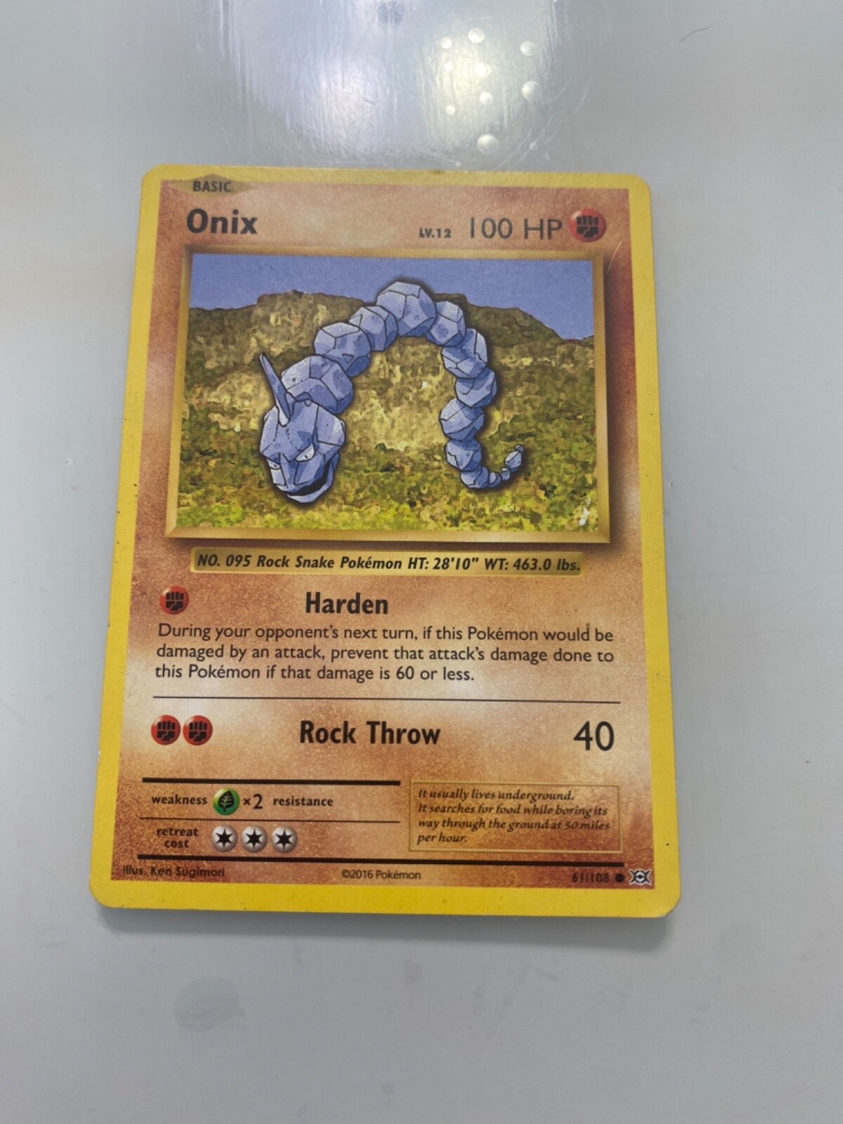 pokemon onix 61/108 2016 Rare mint condition | eBay