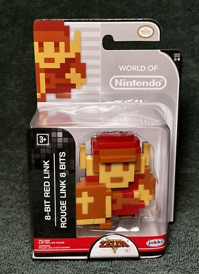 World of Nintendo Legend of Zelda 8-BIT RED LINK Jakks Pacific Figure ...