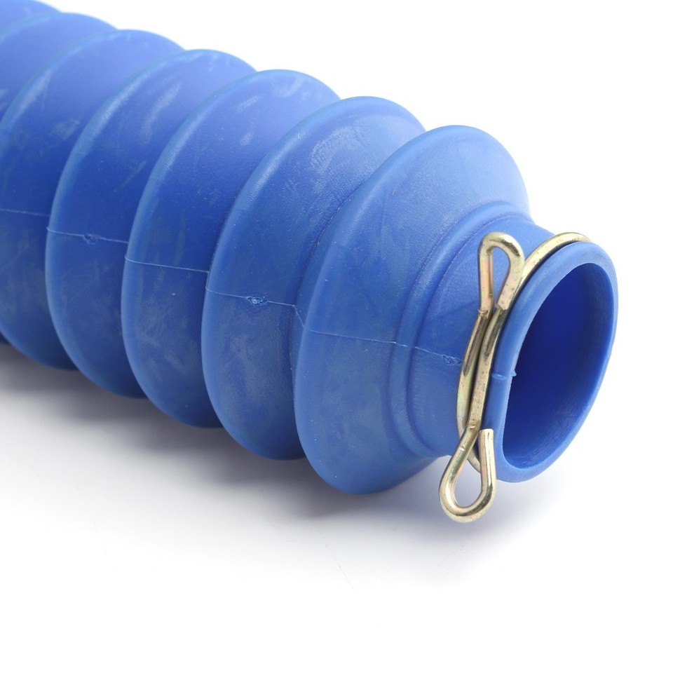 1 Pair Blue Rubber Front Fits Fork Dust Cover Boots Shock Absorber ...