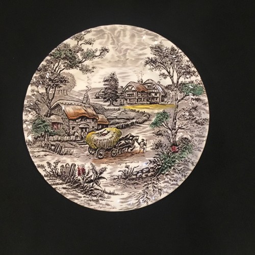 Vintage Staffordshire Yorkshire Engraved Ironstone 9.75” Dinner Plates ...