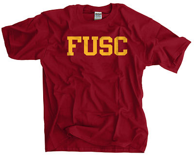 FUSC Cardinal Gold Shirt Notre Dame vs USC Rivalry tee | eBay