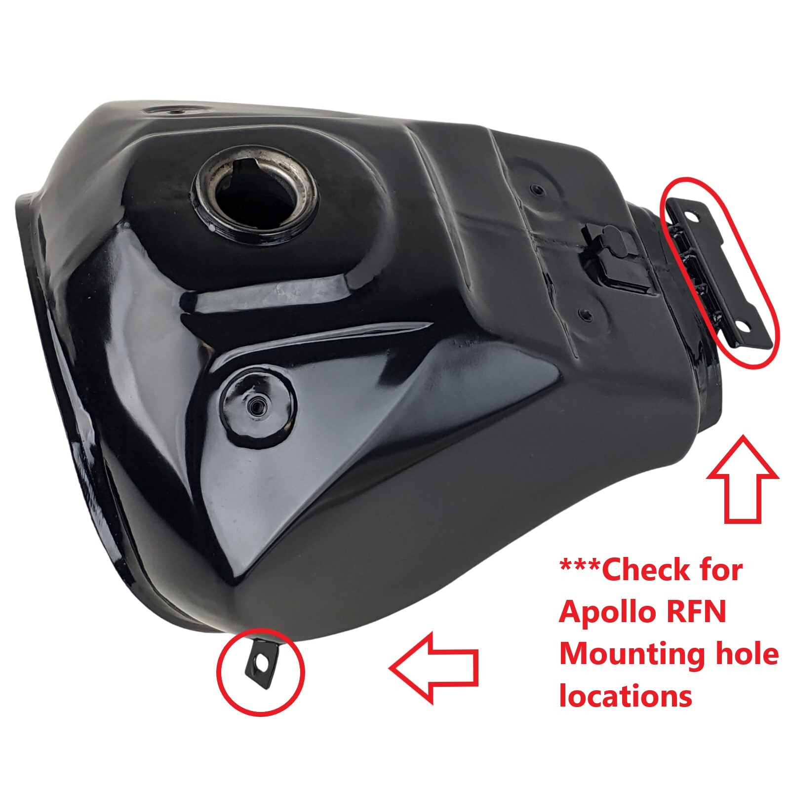 Apollo Fuel Gas Tank & Gas Cap RFN Thunder T20 Z20 Max 125cc Dirt Bike ...