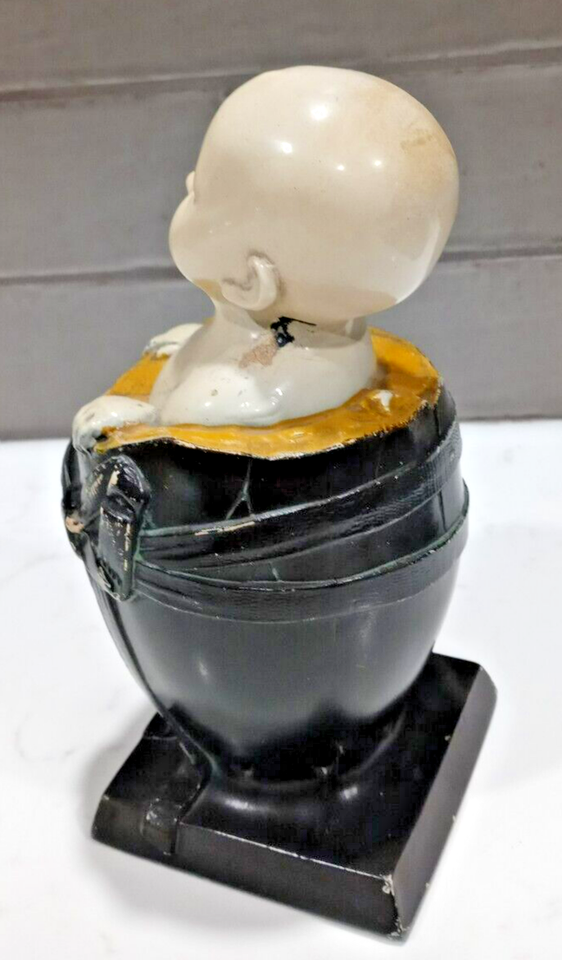 7 1/2 inch - Baby in Egg Bank - 1924 - L.V. ARONSON - Nice - With Cover ...