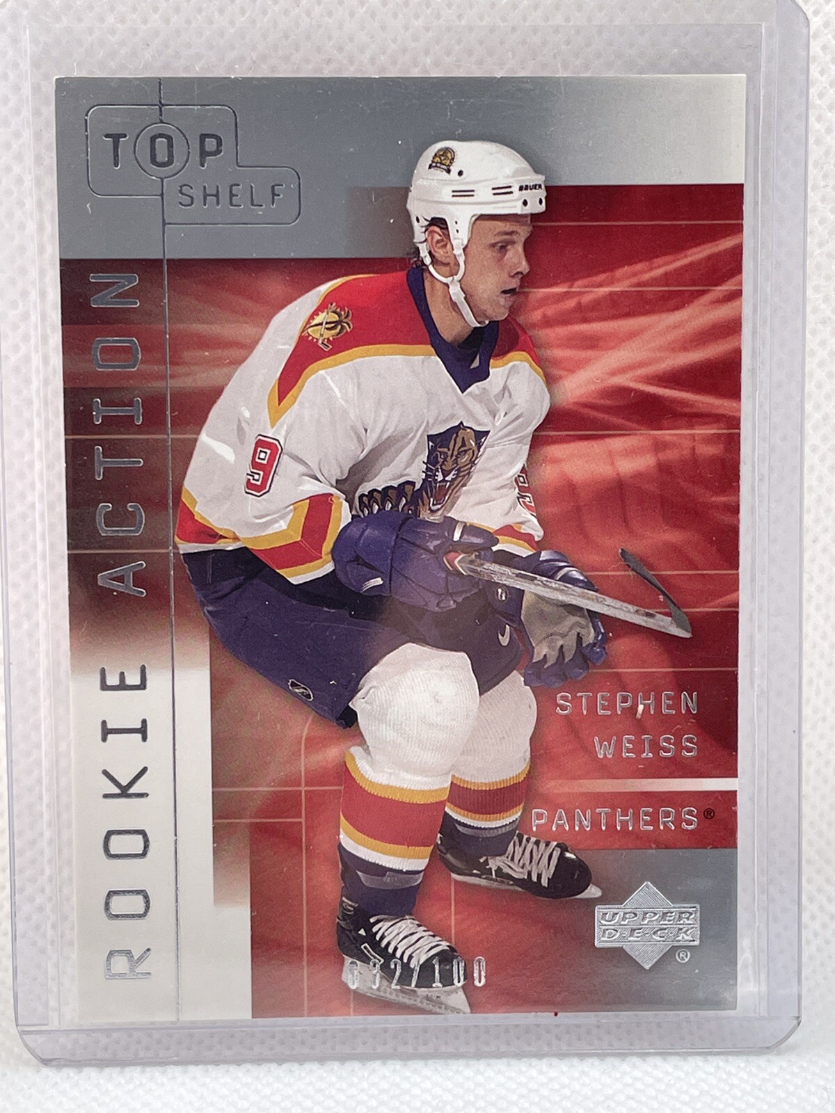 2001-02 Upper Deck Top Shelf Stephen Weiss Rookie Action #32/100 | eBay