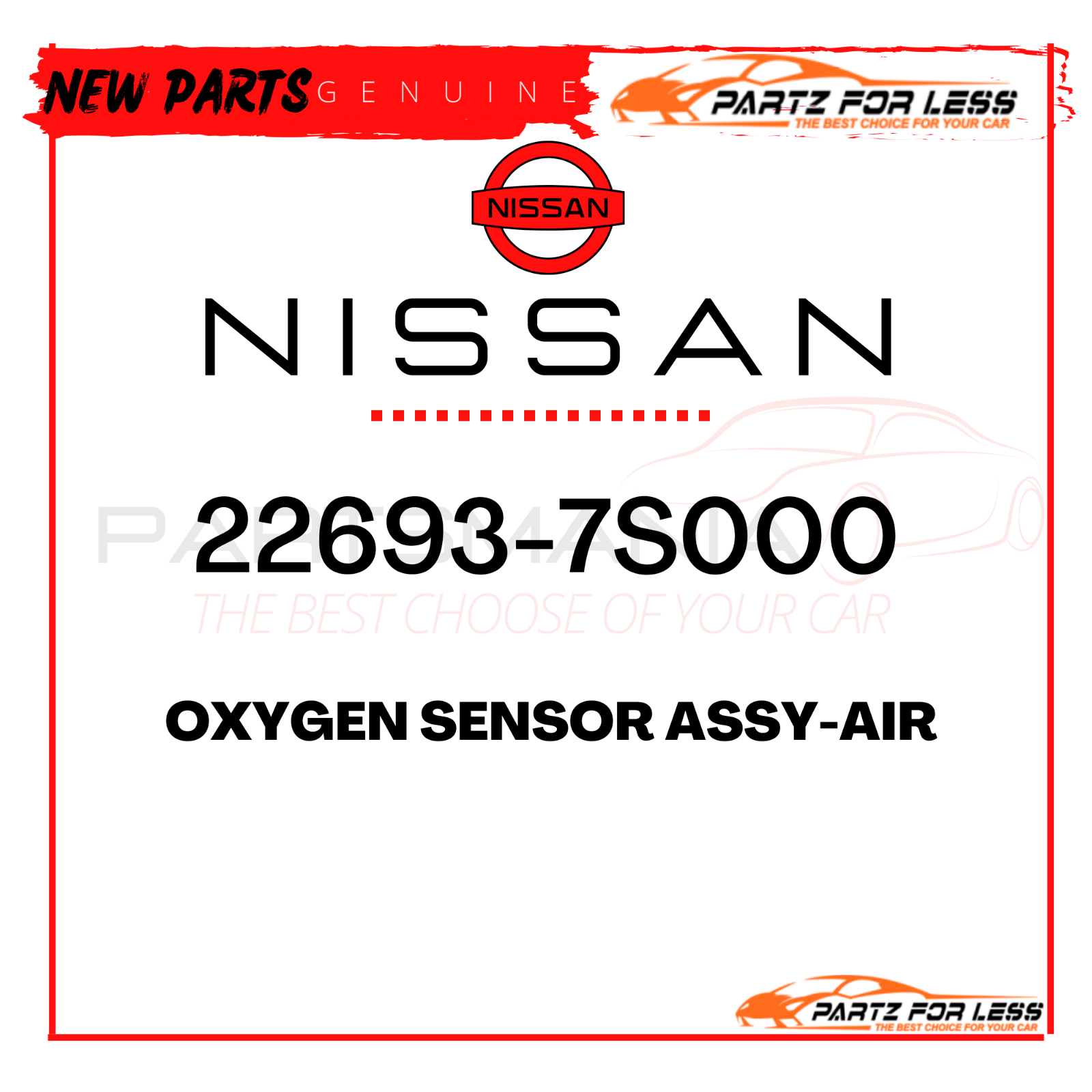 22693-7S000 NISSAN GENUINE OXYGEN SENSOR ASSY-AIR 226937S000 NEW OEM | eBay