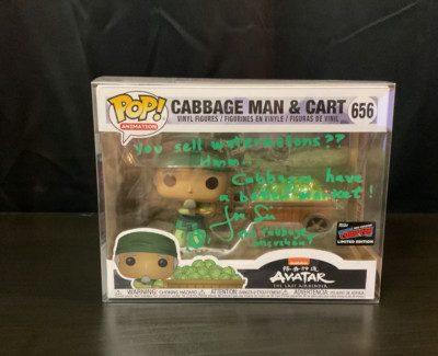 SIGNED Funko Pop Cabbage Man & Cart 656 Avatar 2019 Fall Convention | eBay