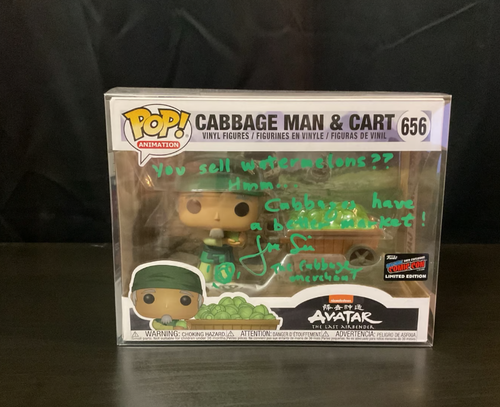 SIGNED Funko Pop Cabbage Man & Cart 656 Avatar 2019 Fall Convention | eBay