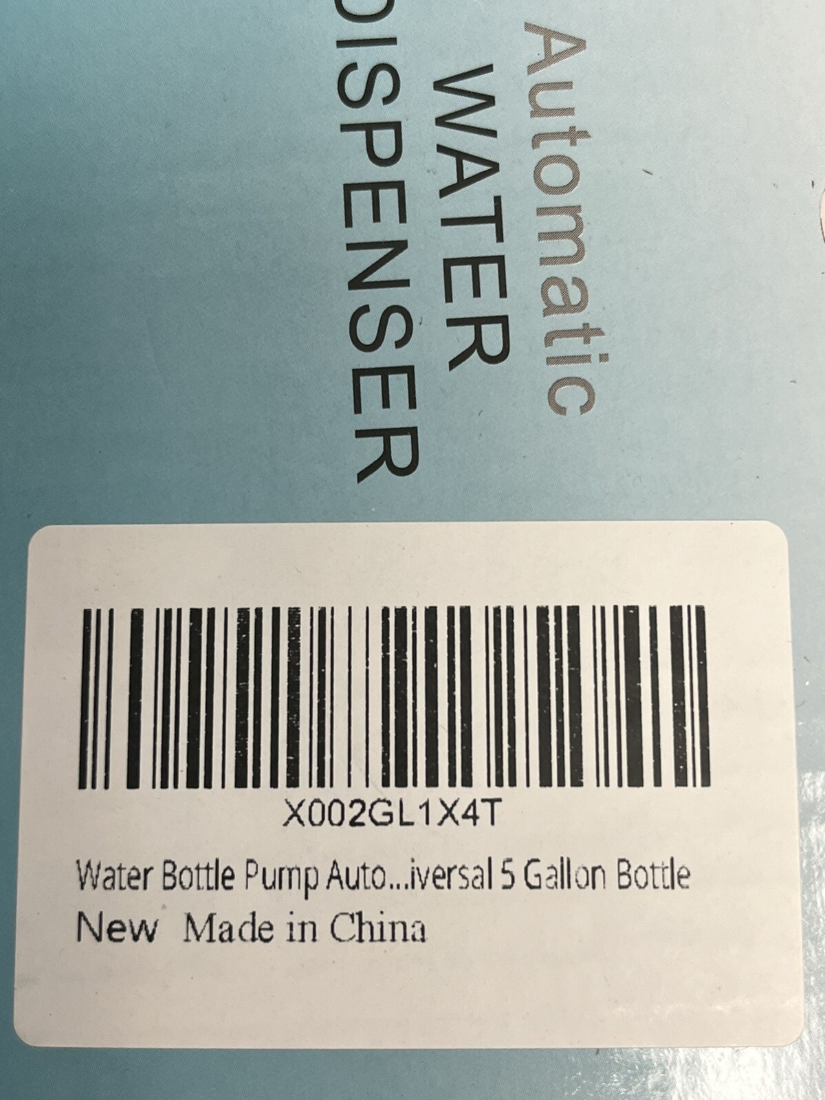 Water Bottle Pump 5 Gallon,Water Pump Dispenser Rechargeable, One ...