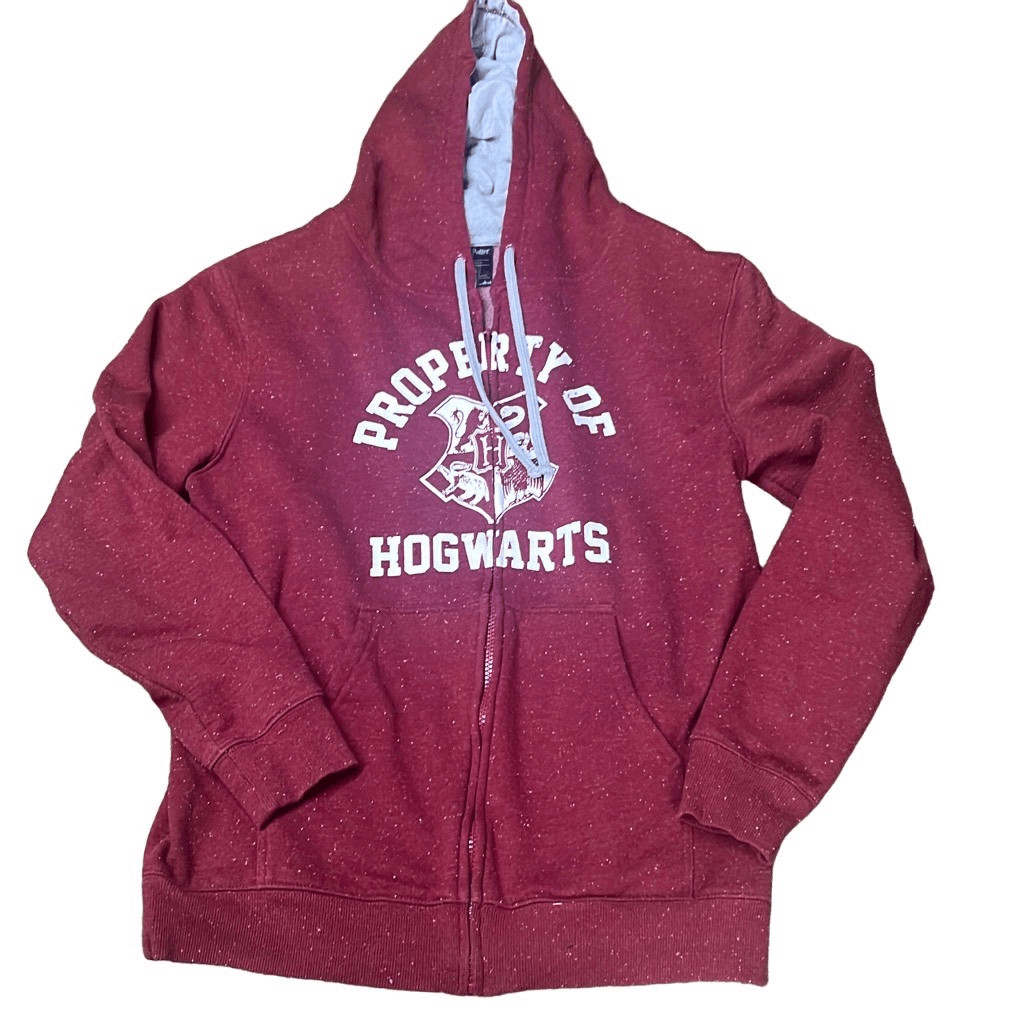 Harry Potter Men's Maroon speckled w white Hooded Pro… - Gem