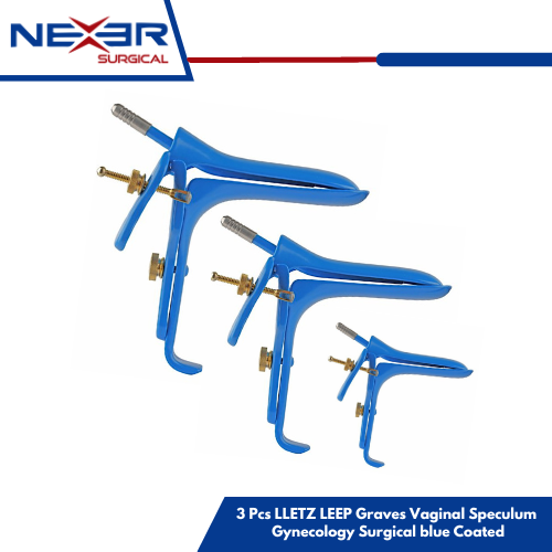 3 Pcs LLETZ LEEP Graves Vaginal Speculum Gynecology Surgical blue ...