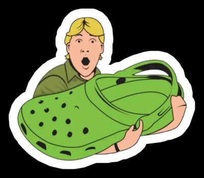 Steve Irwin Crocodile Hunter Crocs Shoe 3.5 UV & Waterproof Vinyl ...