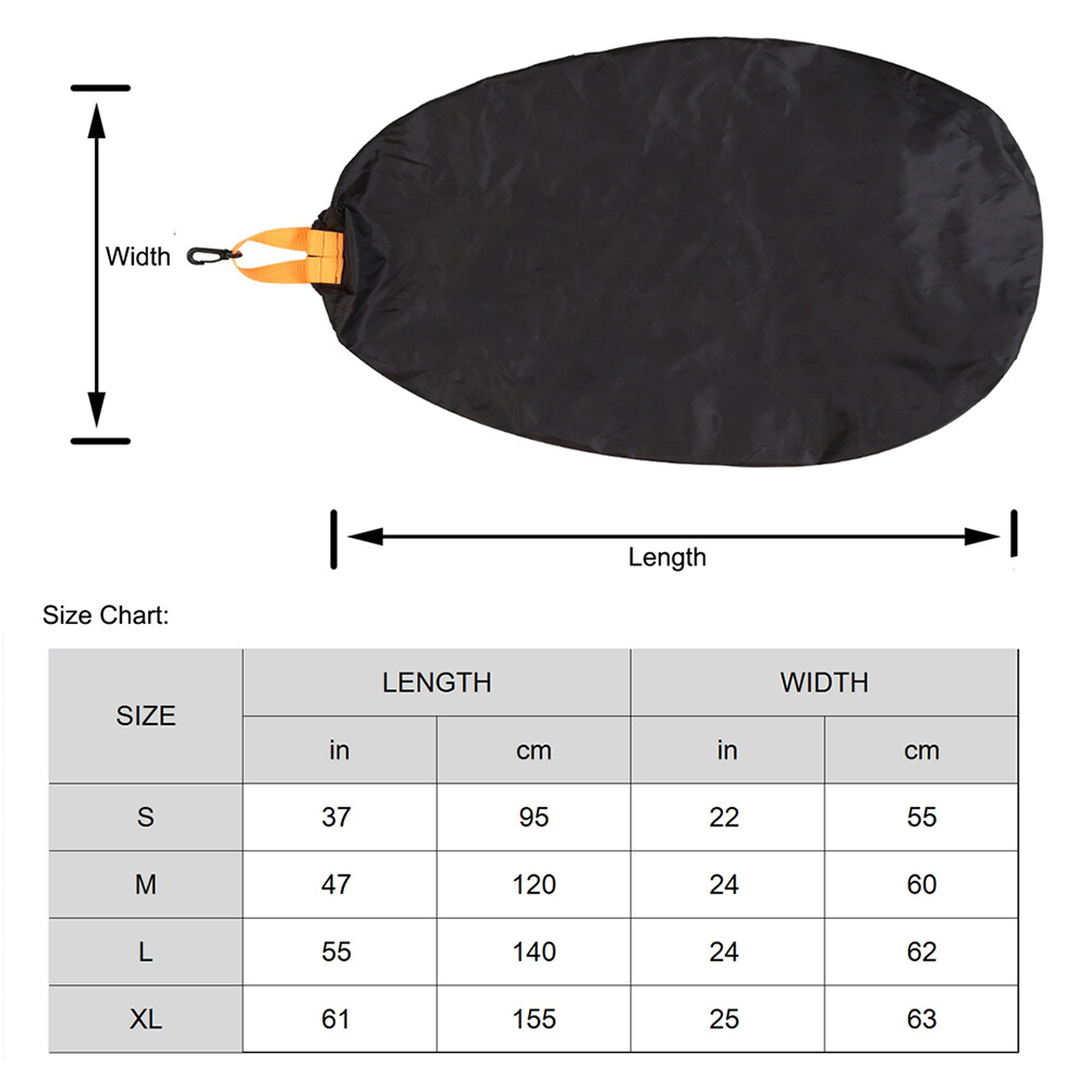 Cockpit Dust Cover Waterproof Kayak Cockpit Shield Adjustable for Kayak ...