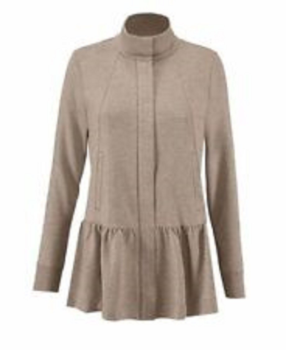 CAbi Weekend Topper * Fossil Color * Small NWT #3543 Zip-Up Topper $149 ...