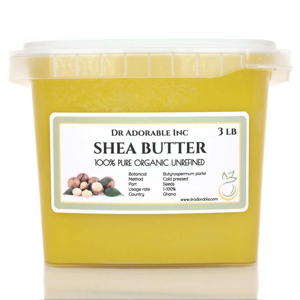 PURE UNREFINED SHEA BUTTER ORGANIC FRESH COLD PRESSED NATURAL 2 OZ UP ...