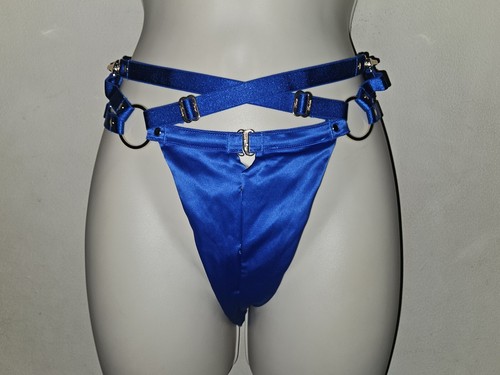Honey Birdette Arliah Electric Blue Panty size Large NWT | eBay
