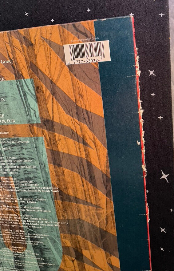 Glass Tiger "The Thin Red Line" LP Vinyl Record 1986 Capitol Records | eBay