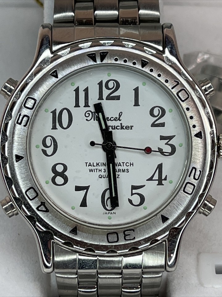 Marcel Drucker Talking Watch With Three Alarms Quartz. Model 20-368 | eBay