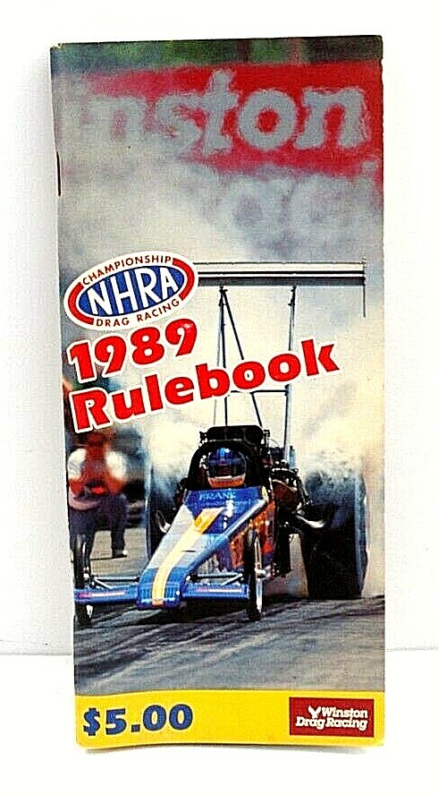 1989 NHRA Official Drag Racing Rules | eBay