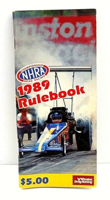 1989 NHRA Official Drag Racing Rules | eBay