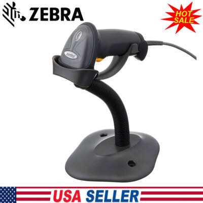 NEW Motorola Zebra Symbol LS2208 USB Barcode Scanner Kit, LS2208 ...