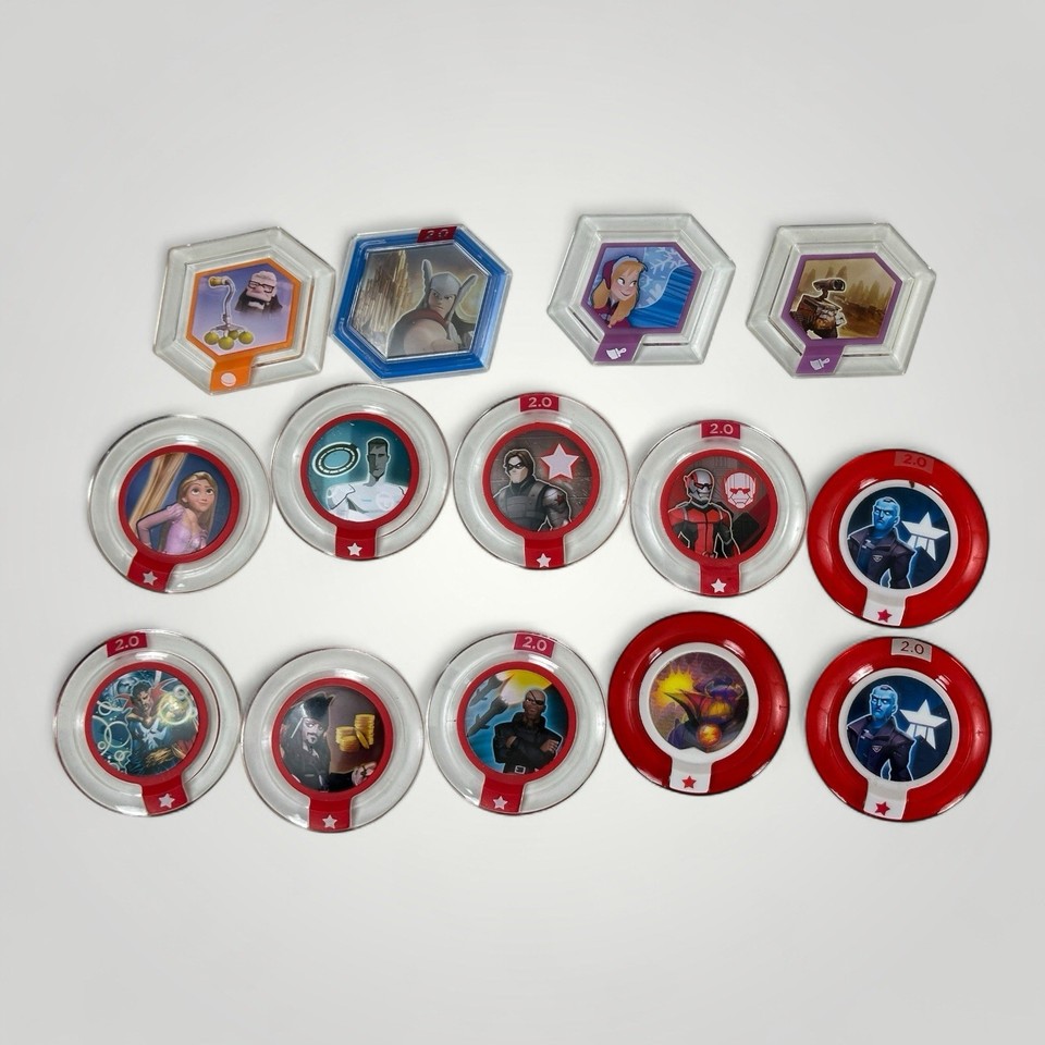 LOT OF 40+ Disney Infinity Power Discs Some Rare, Some 2.0, Circular ...