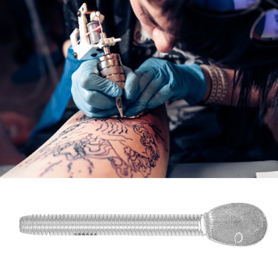 4.4cm/1.7in Pure Silver Contact Screw Binder Binding Post Tattoo ...