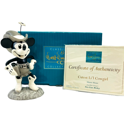 Disney's Two-Gun Mickey "Cutest Little Cowgirl" Minnie Mouse WDCC ...