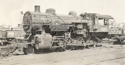 Org Vintage Large Train 1940s Railroad Photo- Steam Engine #1734 ...
