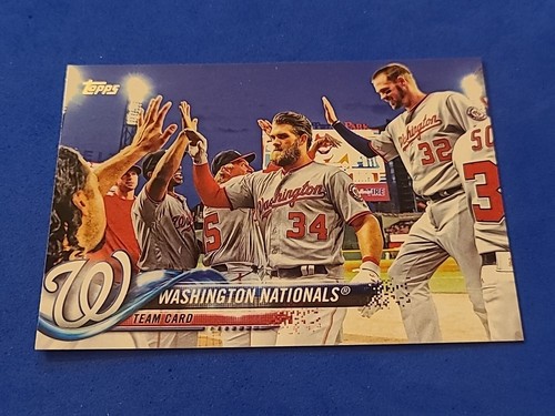 2018 Washington Nationals Team Card Topps #349 | eBay