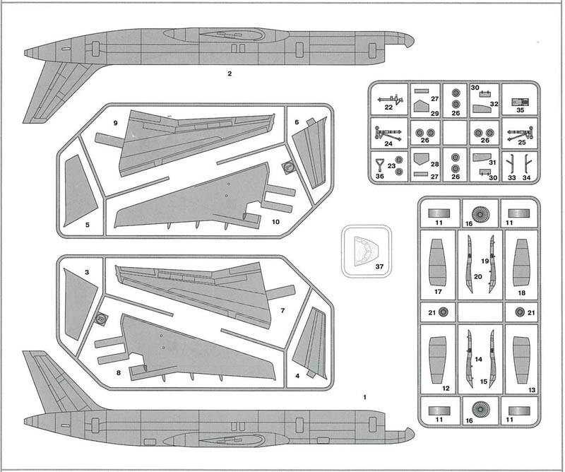Eastern Express (Overtrees) 1/144 Boeing 757-200 Rolls-Royce Engine ...