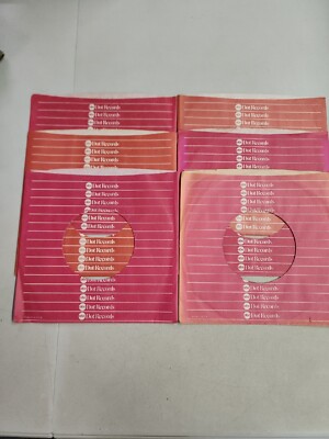 45 RPM 7" RECORD SLEEVES CO. SLEEVE 6 PACK SEE PHOTOS - ABC Dot (SLV78 ...
