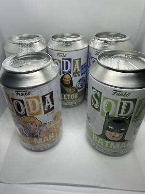 **SEALED** Funko Vinyl Soda Cans CHASE 1/6 chance. Limited Edition LOT ...