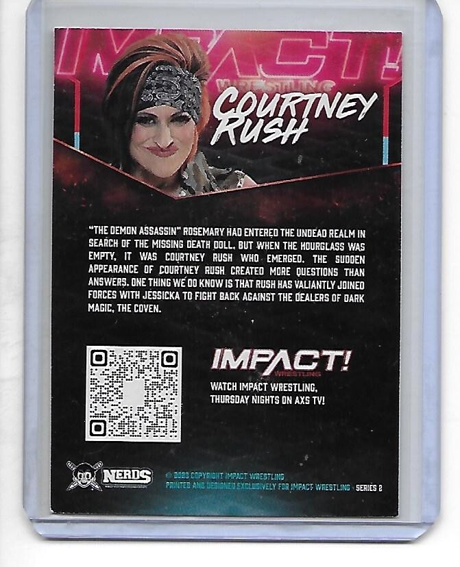 COURTNEY RUSH TNA IMPACT Wrestling 2023 Series 2 Trading Cards by NERDS ...