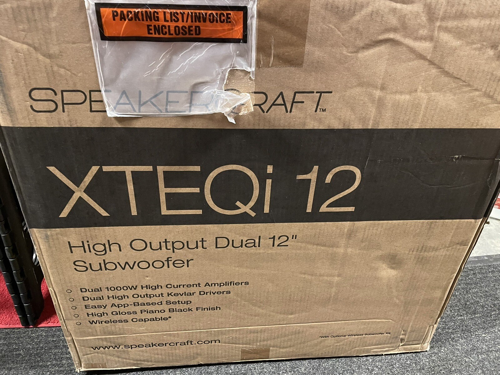 Speakercraft XTEQi Dual 12" Subwoofer Multivoltage, 1000 Watts x 2 ...