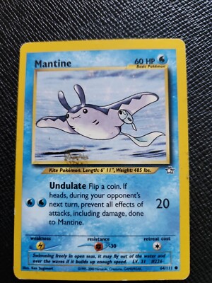 Pokémon TCG Mantine Neo Genesis 64 Regular Unlimited Common | eBay