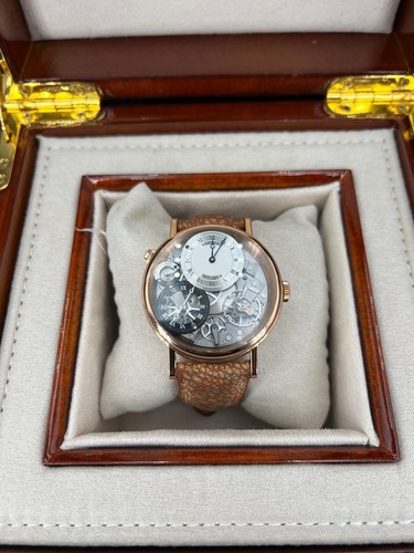 Breguet Skeleton 40mm Watch 7067BR GMT 18KT Rose Gold Box and Papers | eBay