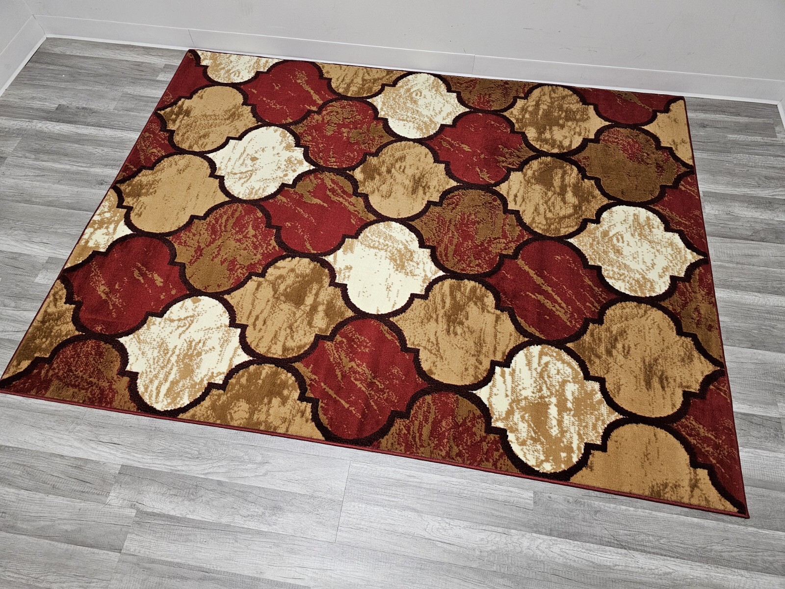 5x7 Rug Art Deco Maroon Spade Multicolor Modern Home Decor Carpet | eBay