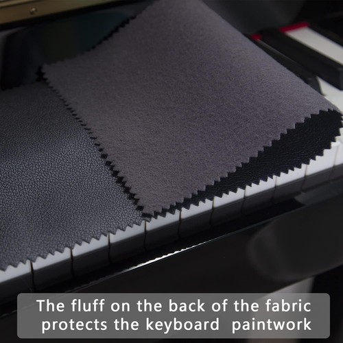 Piano Keyboard Anti-Dust Cover High Technology Fabric Key Cloth Black ...