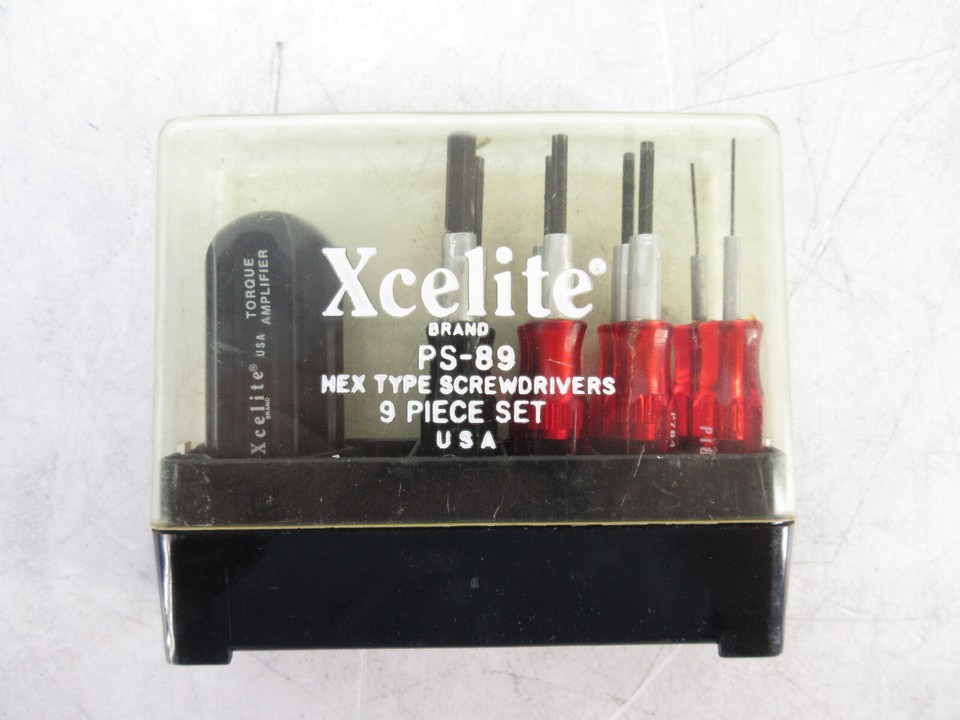 Xcelite Brand PS-89 Hex Type Screwdrivers, 9 Piece Set, U.S.A | eBay