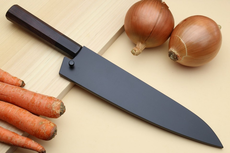 Yoshihiro Super Blue Steel Clad Gyuto Chefs Knife Rosewood Handle | eBay