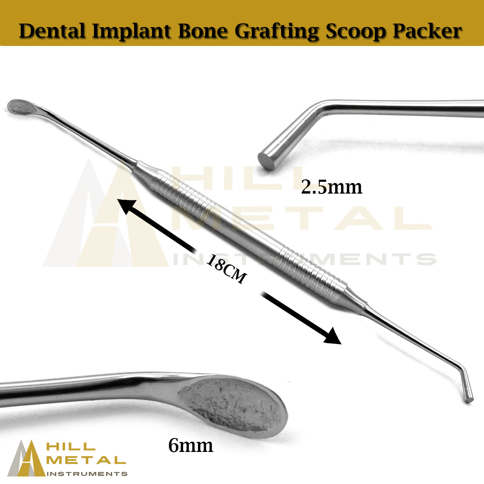 Bone Graft Scoop Packer Plugger Spoon Dental Implant Bone Graft ...